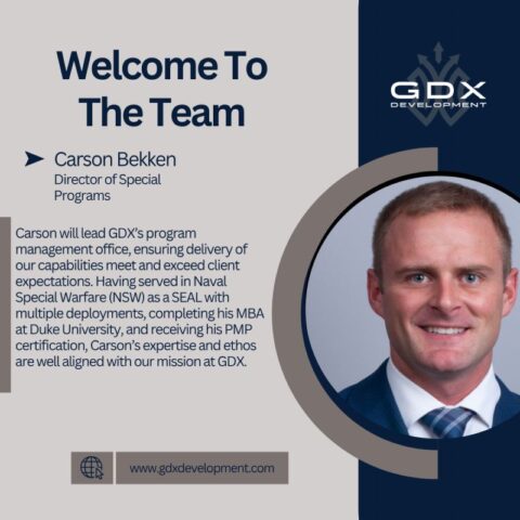 GDX Development Adds Carson Bekken as Director of Special Projects - GDX Development